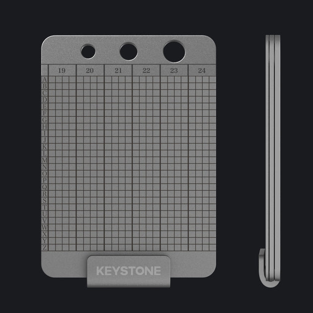 Keystone Punch - The indestructible steel crypto cold storage seed ...